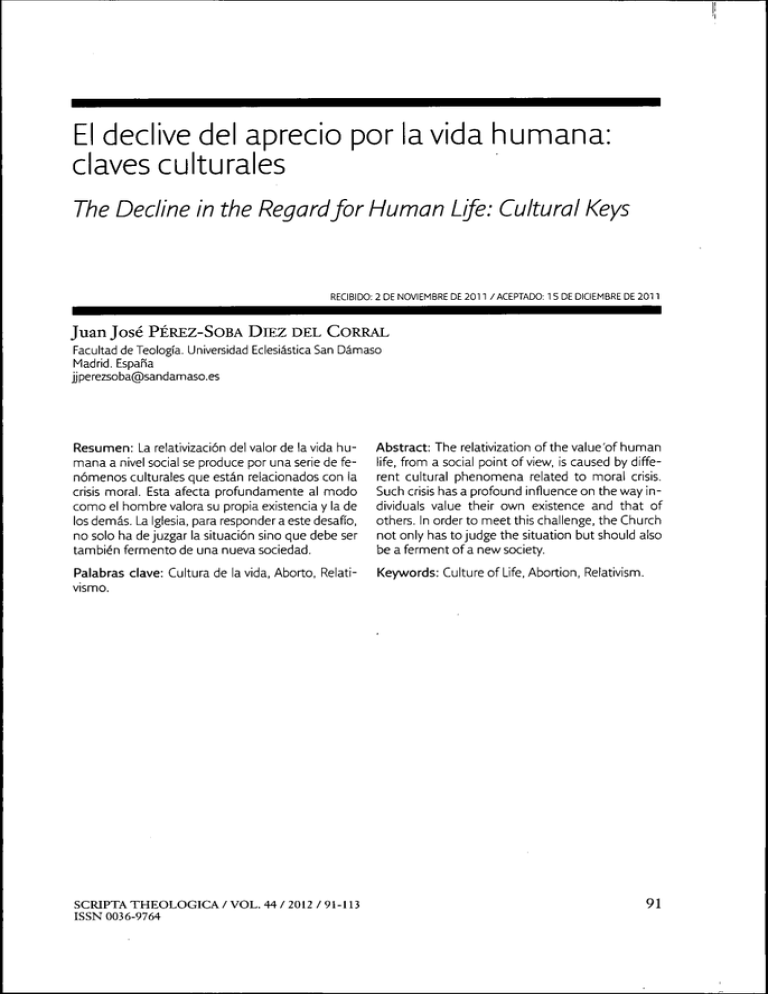 El Declive Del Aprecio Por La Vida Humana