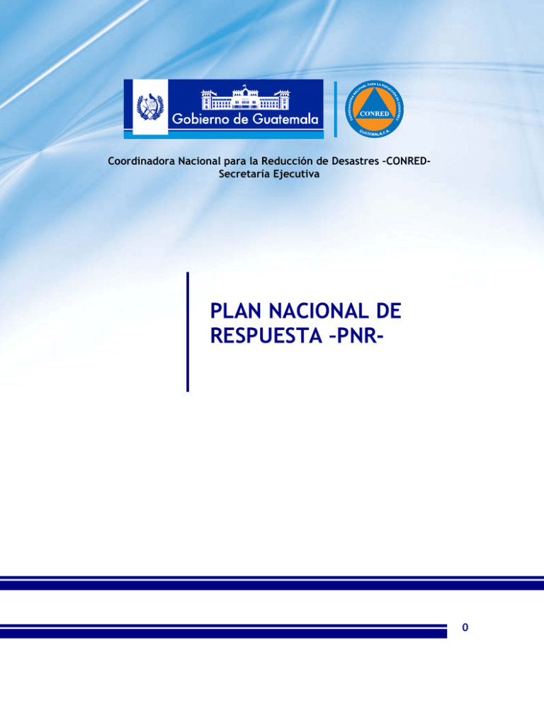 plan nacional de respuesta –pnr