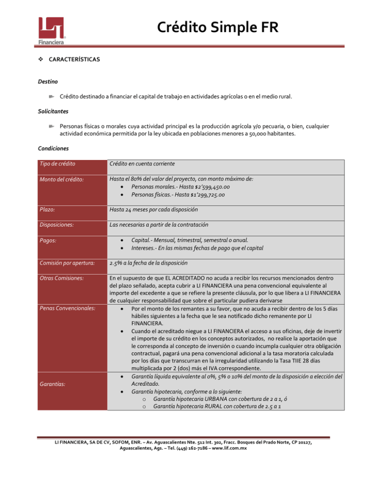 Crédito Simple FR
