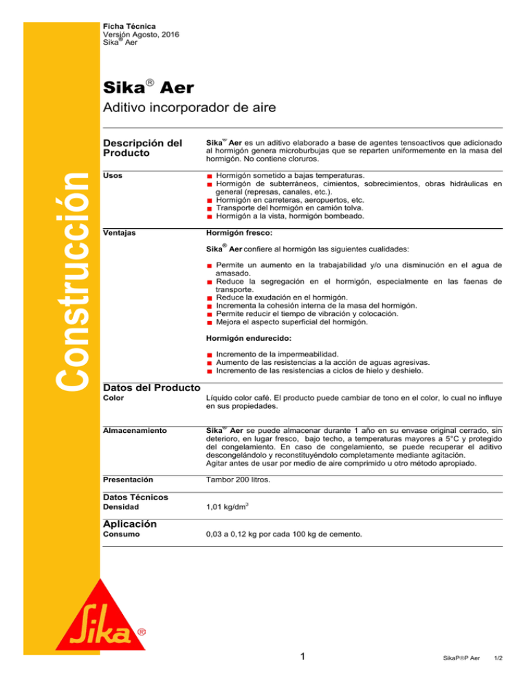 Sika® Aer - Sika Chile