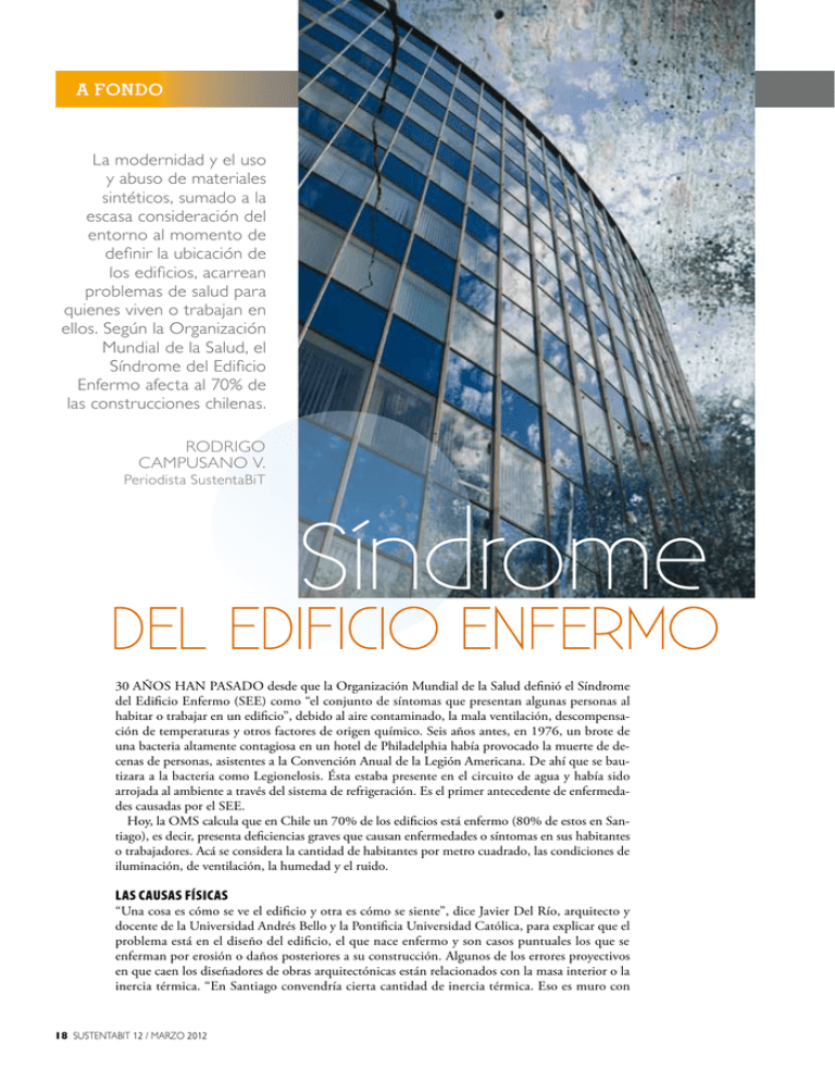 del edificio enfermo - Colegio de Arquitectos de Chile