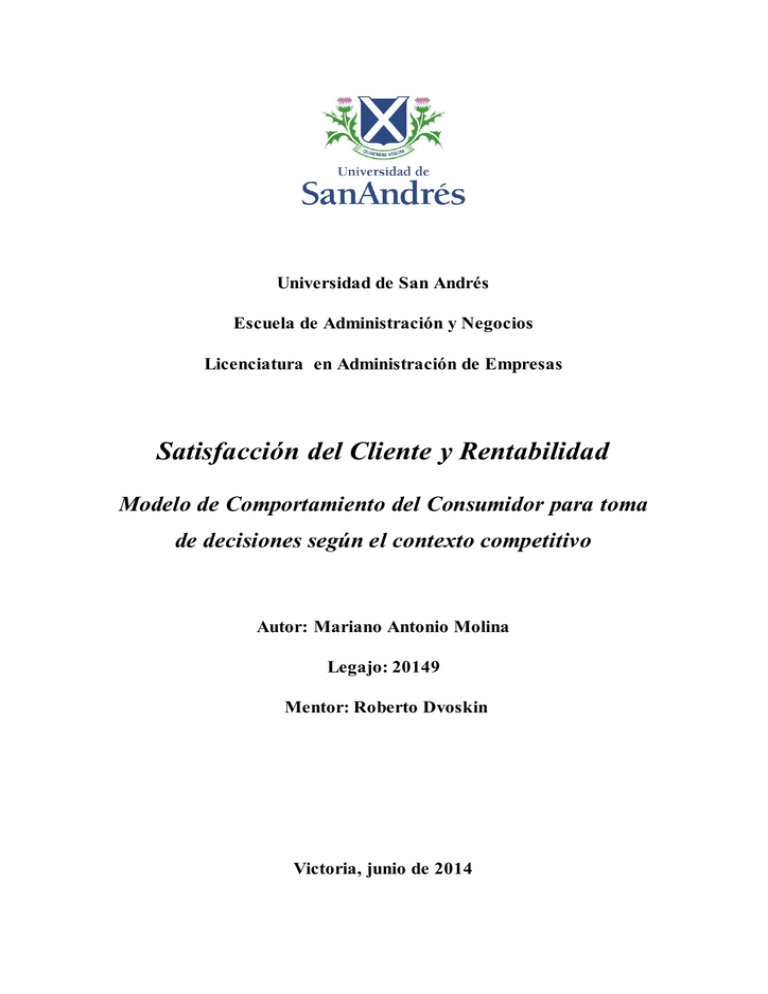 Satisfacción del Cliente y Rentabilidad