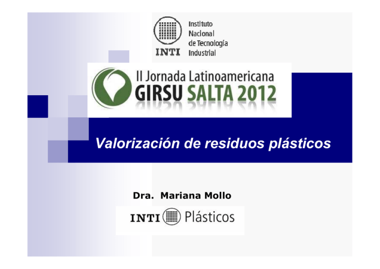 Valorización de residuos plásticos