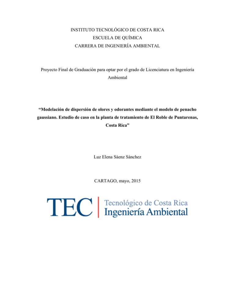 INSTITUTO TECNOLÓGICO DE COSTA RICA ESCUELA DE
