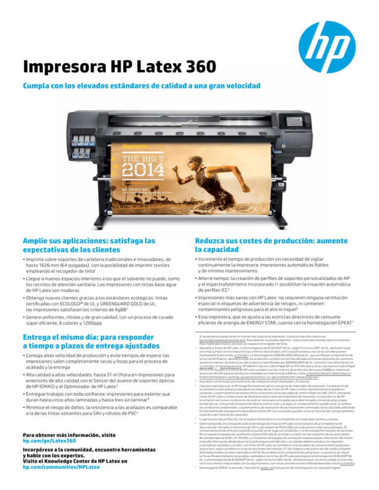 Impresora HP Latex 360