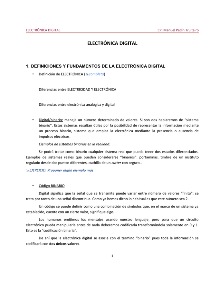 ELECTRÓNICA DIGITAL