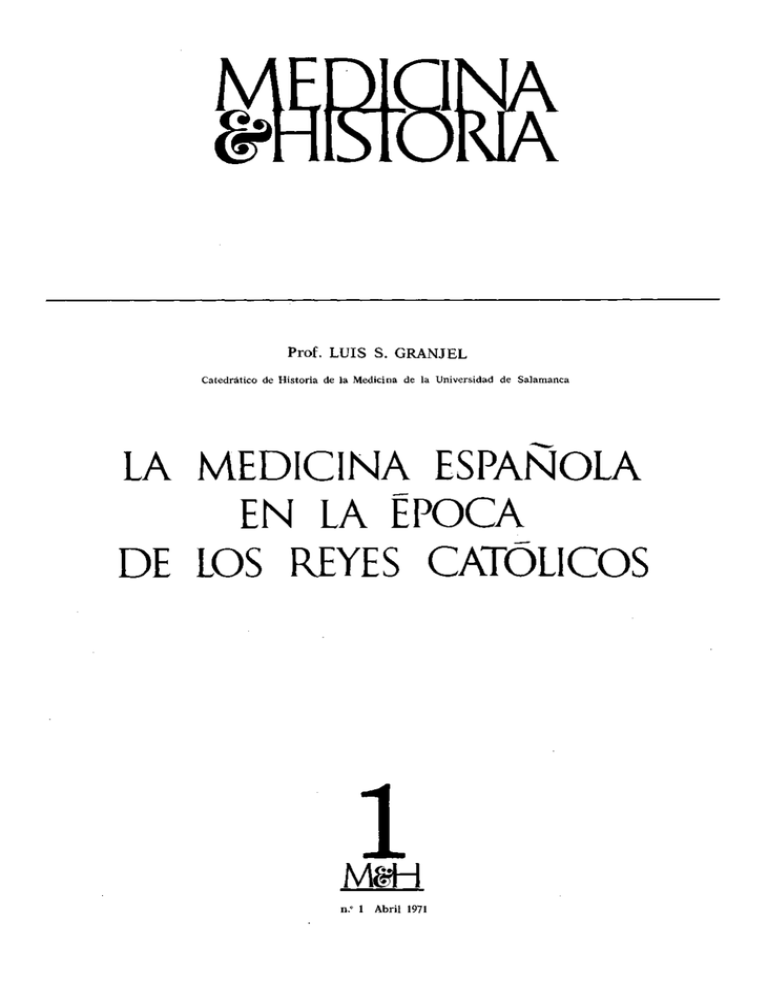 la medicina española en la época de los reyes católicos