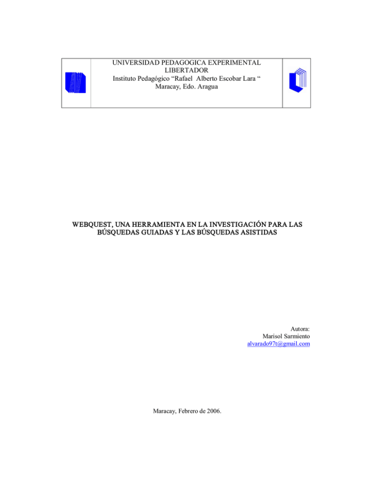 UNIVERSIDAD PEDAGOGICA EXPERIMENTAL LIBERTADOR