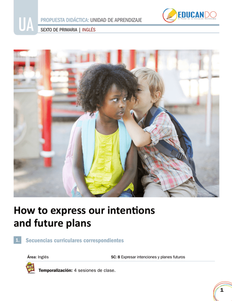 How to express our intentions and future plans