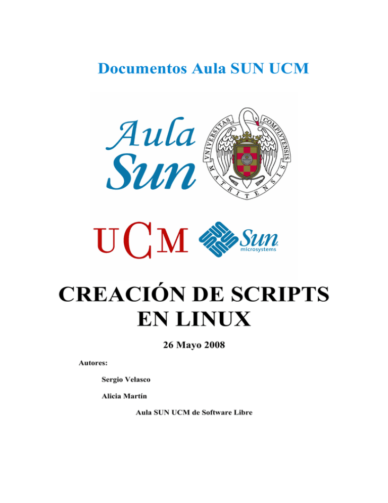 CREACIÓN DE SCRIPTS EN LINUX