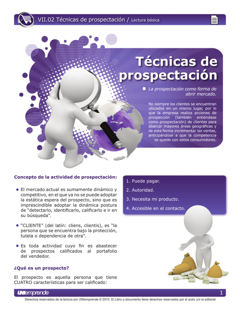 VII.02 Tecnicas de prospectacion