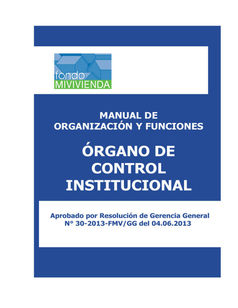 ÓRGANO DE CONTROL INSTITUCIONAL
