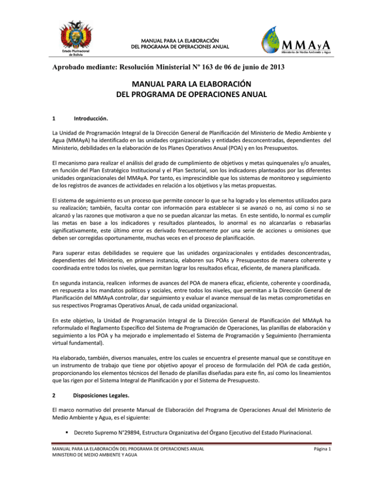 manual para la elaboración del programa de operaciones anual