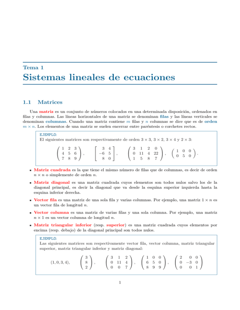 Sistemas Lineales De Ecuaciones