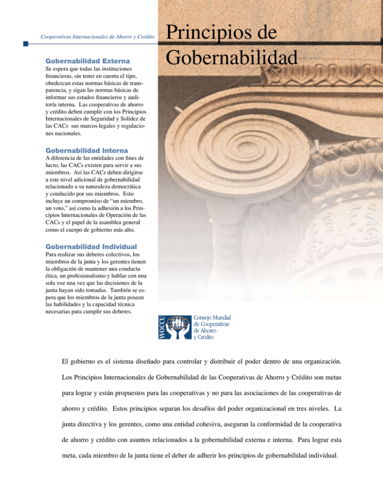 Principios de Gobernabilidad