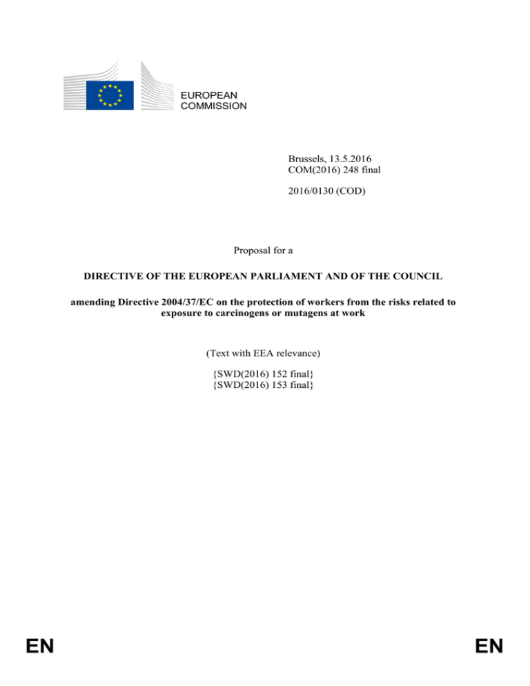 Proposal for a DIRECTIVE OF THE EUROPEAN