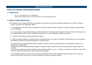 ANEXO AL CONTRATO DE TRABAJO A TIEMPO PARCIAL SOBRE