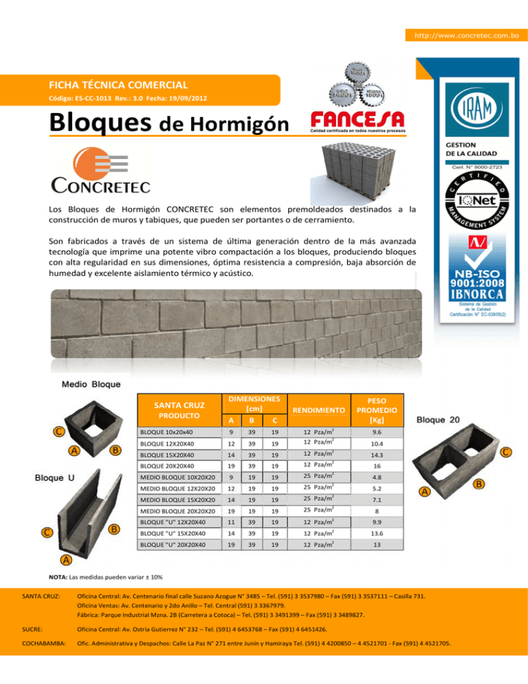 Bloques De Hormig n