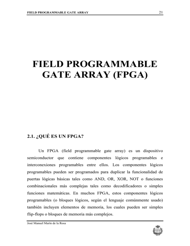 field programmable gate array (fpga) field programmable gate array (fpga)