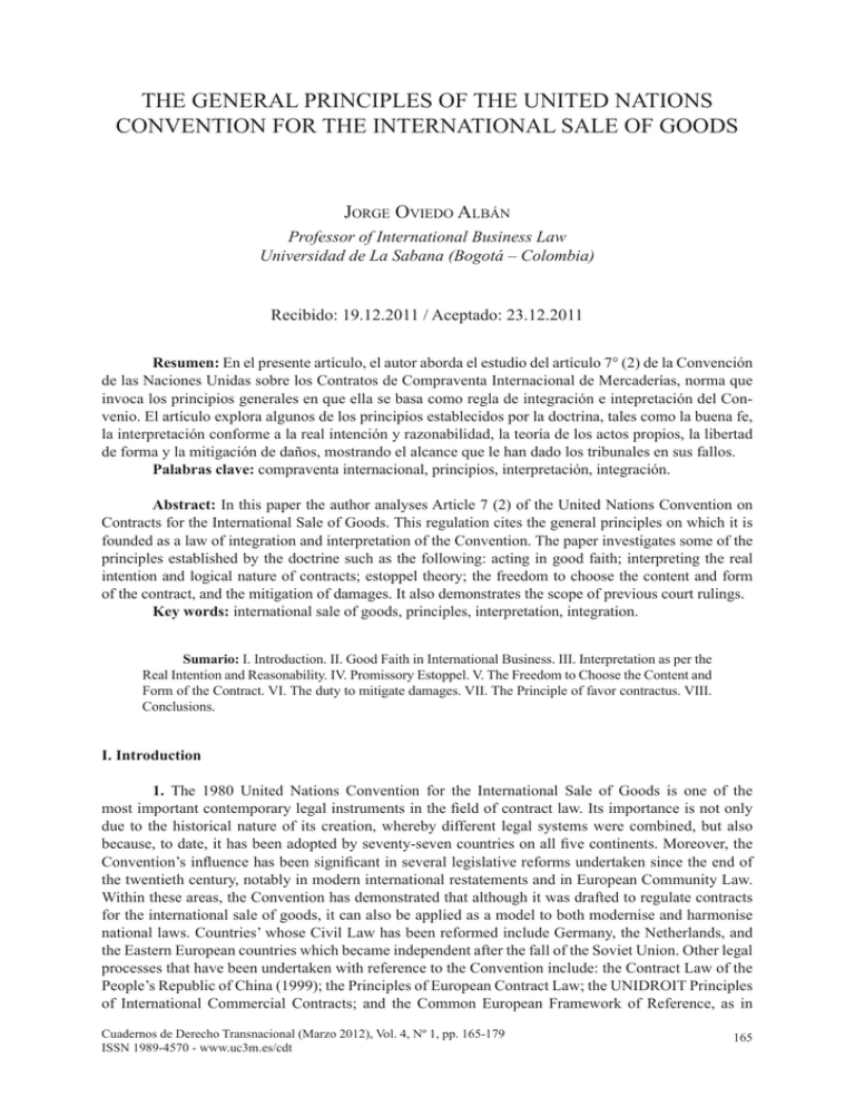 the general principles of the united nations