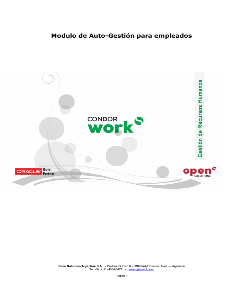 CONDOR ® WORK - Bienvenido a Open Solutions