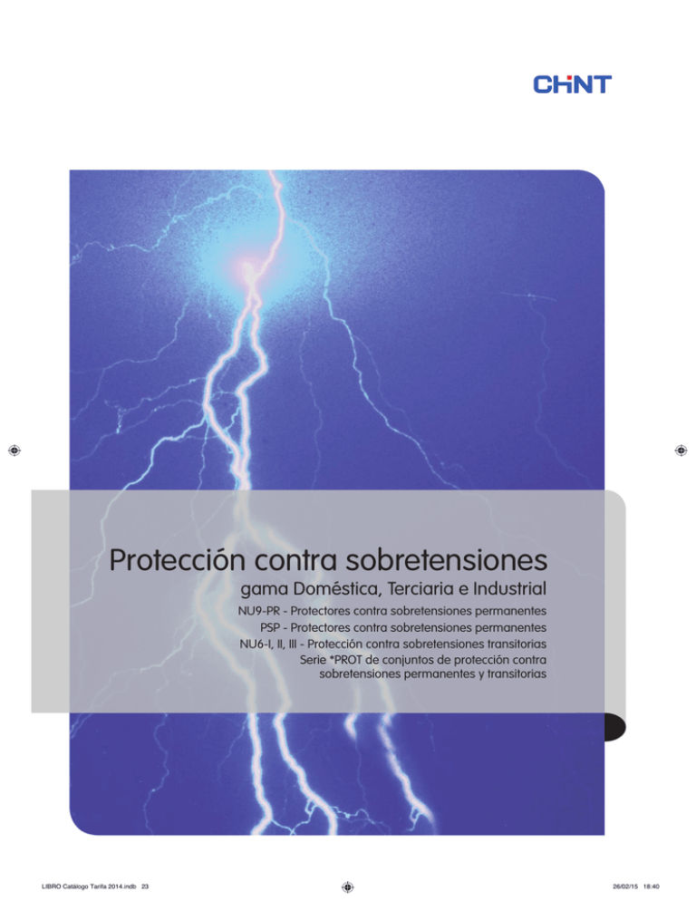 Protección contra sobretensiones