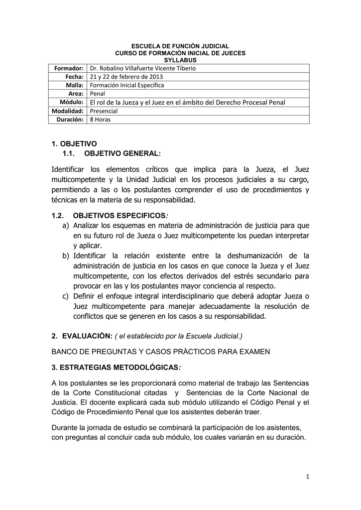 Módulo El Rol De La Jueza Y El Juez En El ámbito Del Derecho