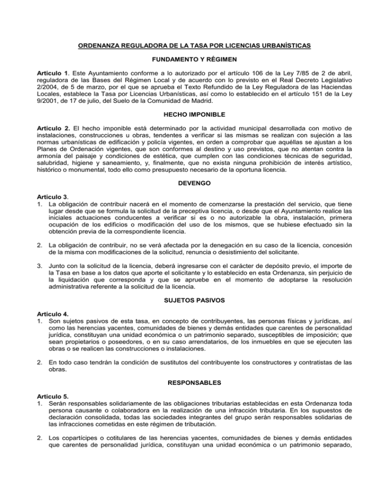 licencias urbanisticas