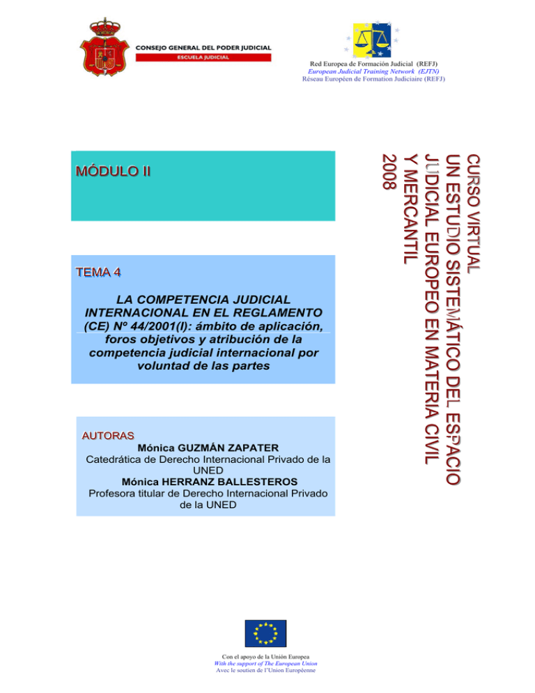tema 2: la competencia judicial internacional en el