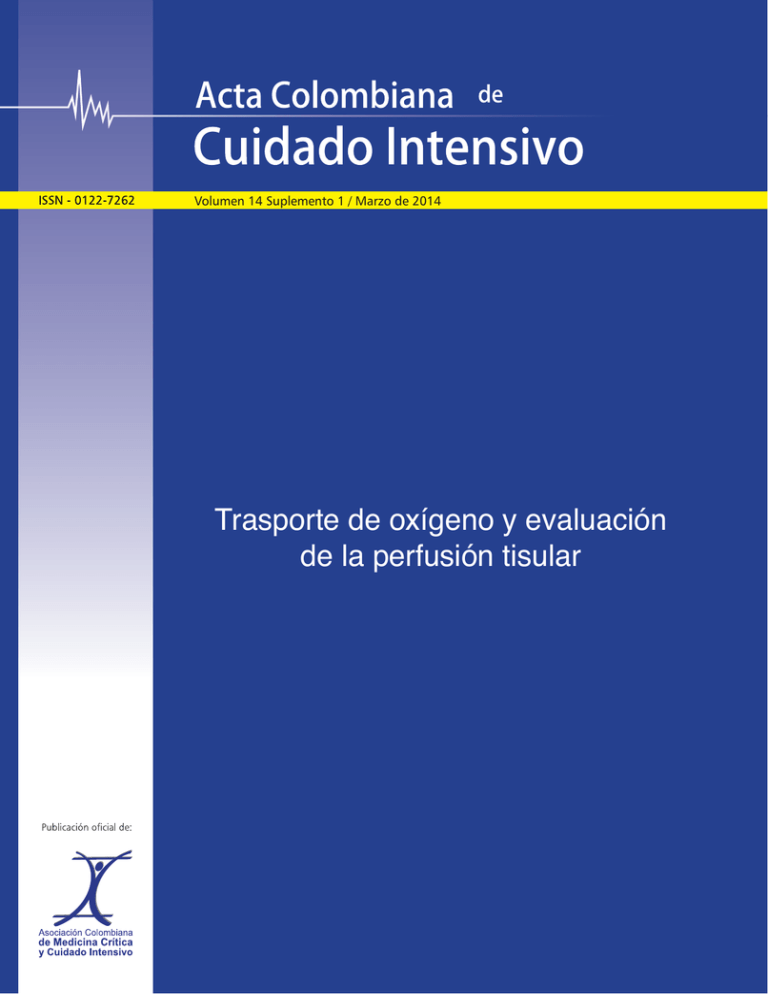 Trasporte de oxígeno y evaluación de la perfusión tisular