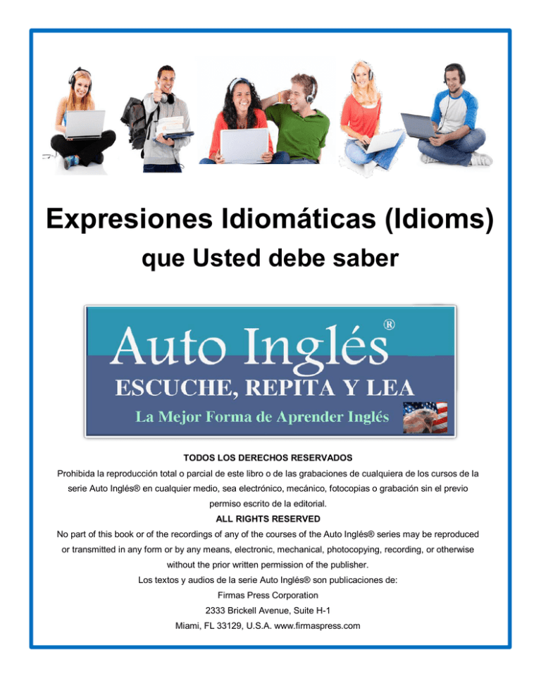 Expresiones Idiomáticas (Idioms)