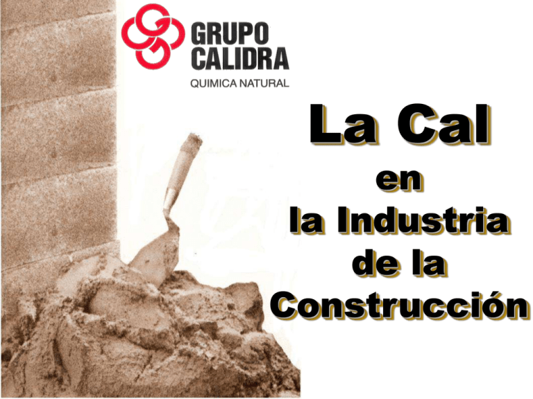 La cal en la construcción