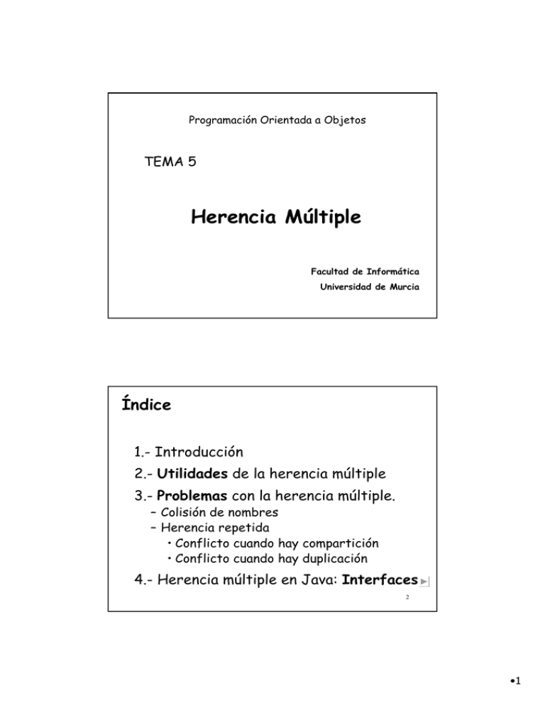 Herencia Múltiple - Universidad de Murcia