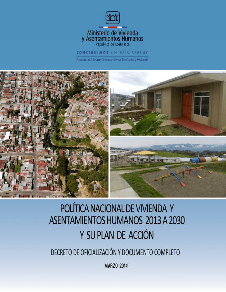 Política Nacional de Vivienda y Asentamientos Humanos