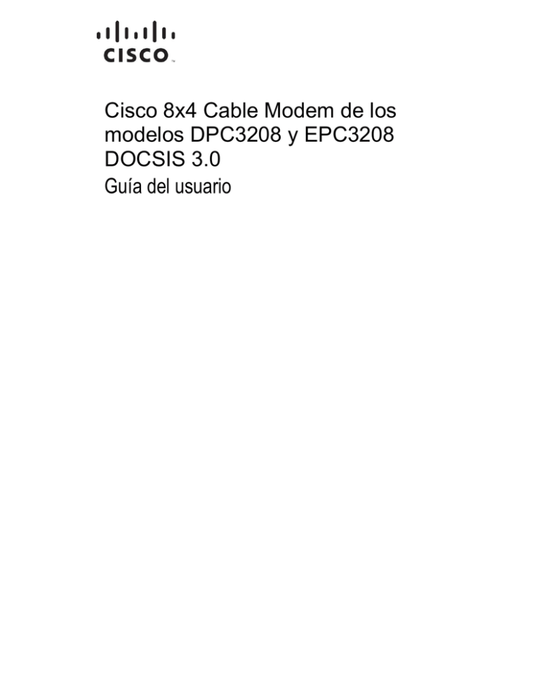 Instale el cable módem