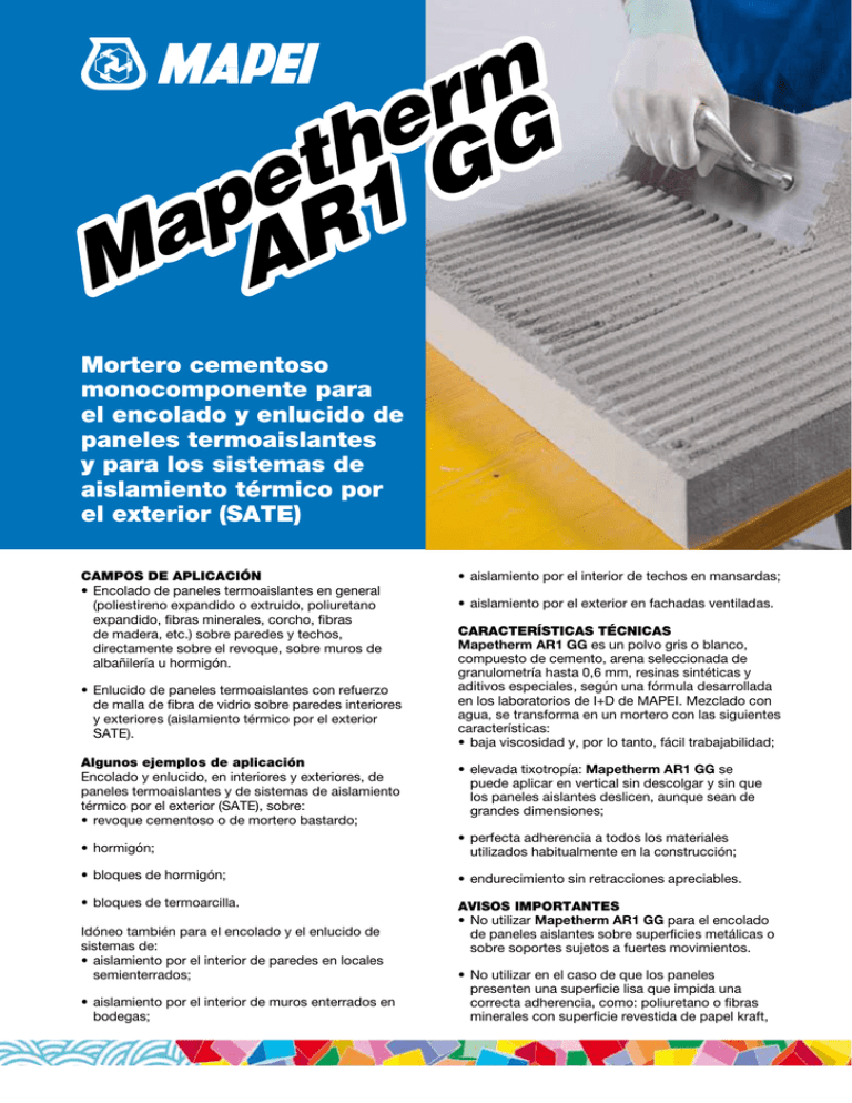 Mapetherm AR1 GG Mapetherm AR1 GG