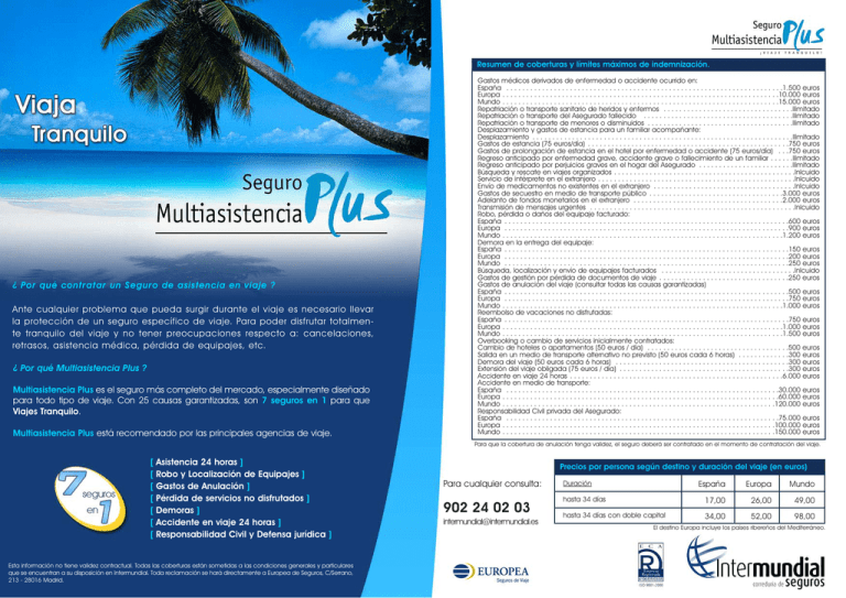 Seguro Multiasistencia Plus