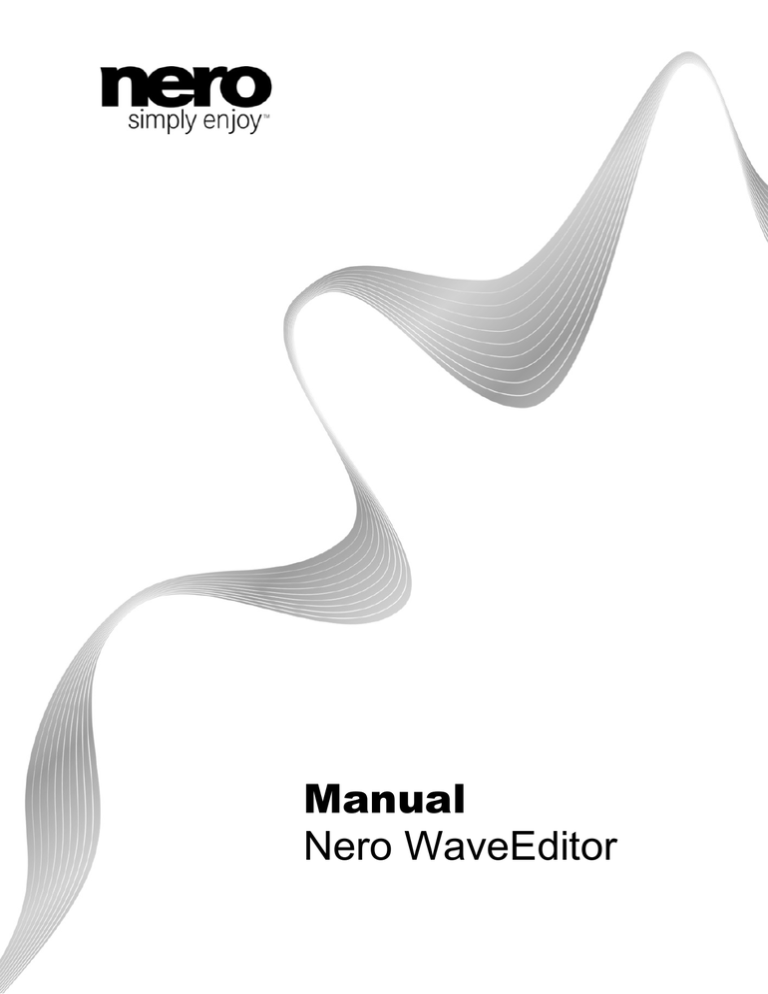 Manual Nero WaveEditor