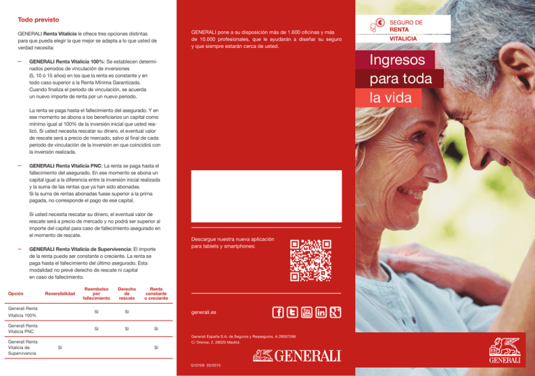 GENERALI Renta Vitalicia