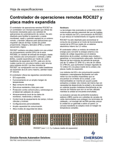 Controlador de operaciones remotas ROC809