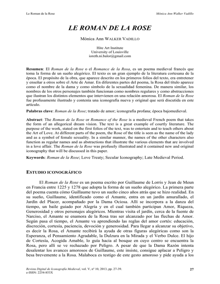 Le Roman de la Rose - Universidad Complutense de Madrid