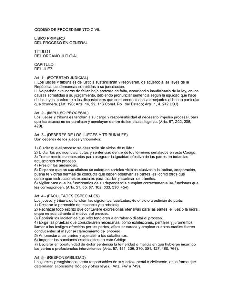 Código de Procedimiento Civil