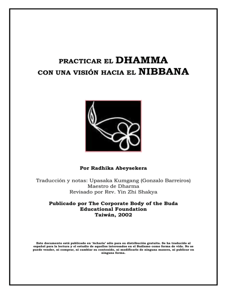 practicar el dhamma