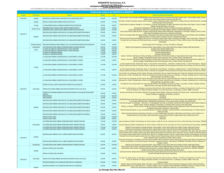 Publicación externa del 20/2/2016 al 26/2/2016