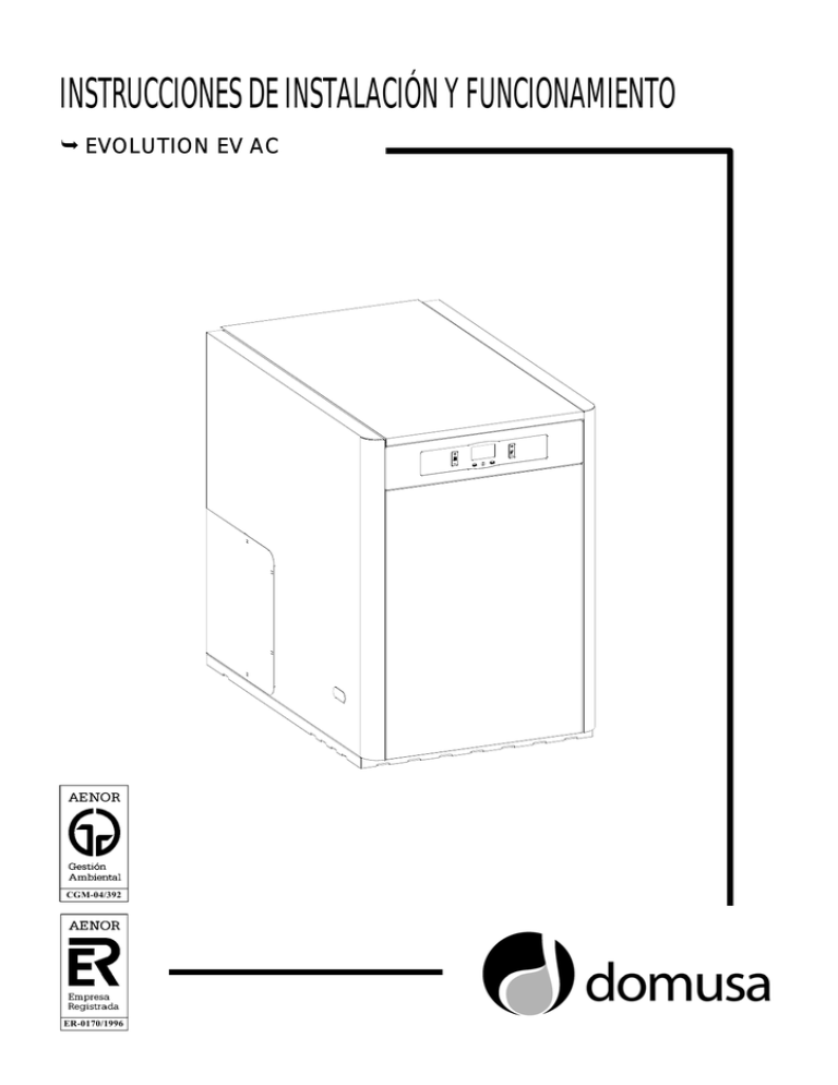 instrucciones de instalación y funcionamiento