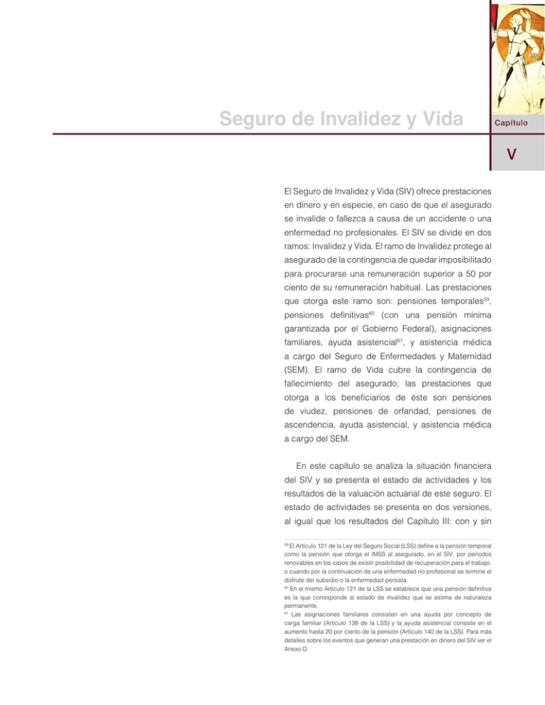 V. Seguro de Invalidez y Vida