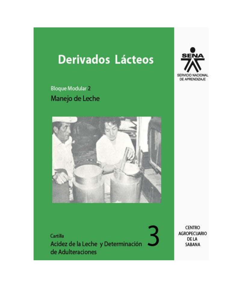 acidez de la leche y determinación de