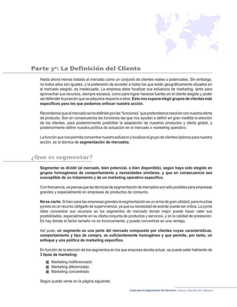 definición del cliente es importante