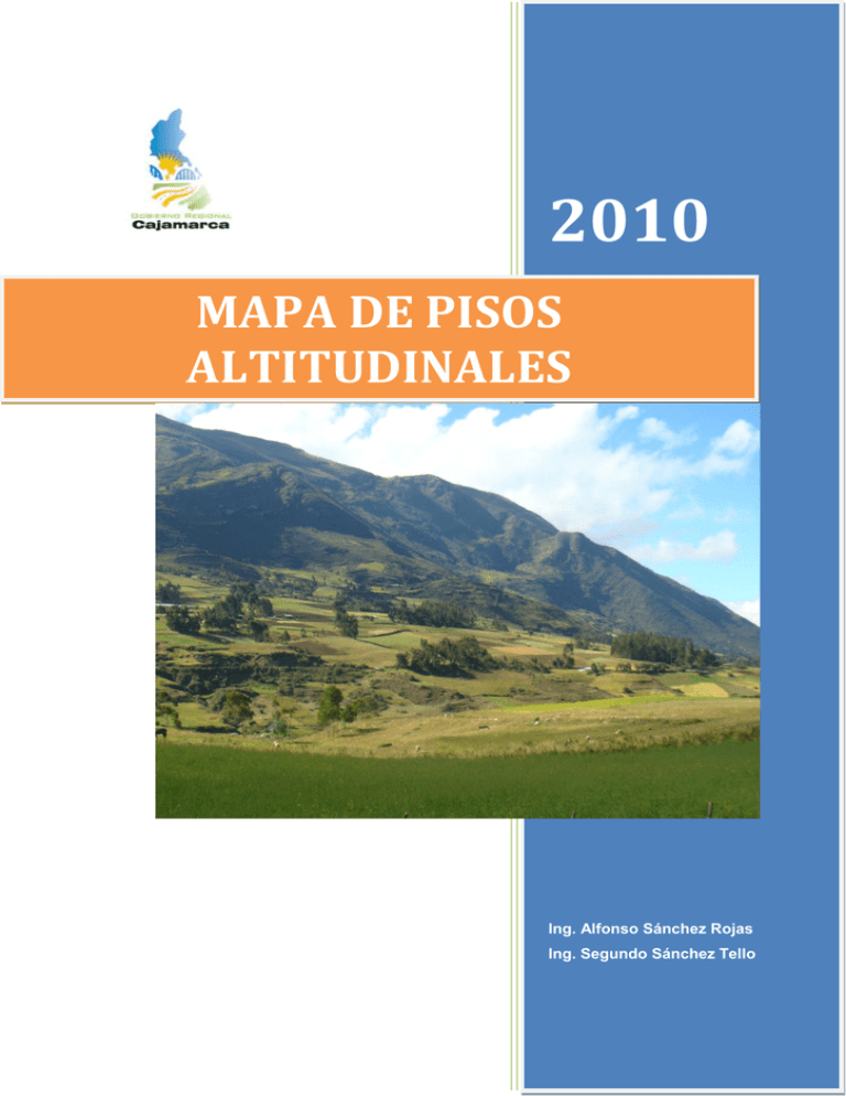 mapa de pisos altitudinales - Gobierno Regional Cajamarca