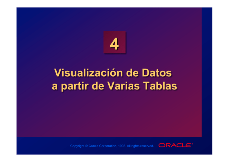 Visualización de Datos a partir de Varias Tablas